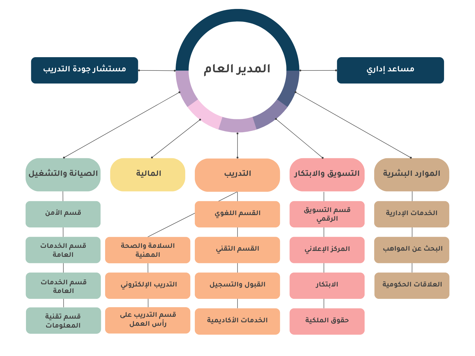 Administrative organizational structure - Saudi Mining Polytechnic
